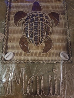 New In Plastic-Maui Hawaii Photo Album Handmade Natural Mat. Beautiful ...