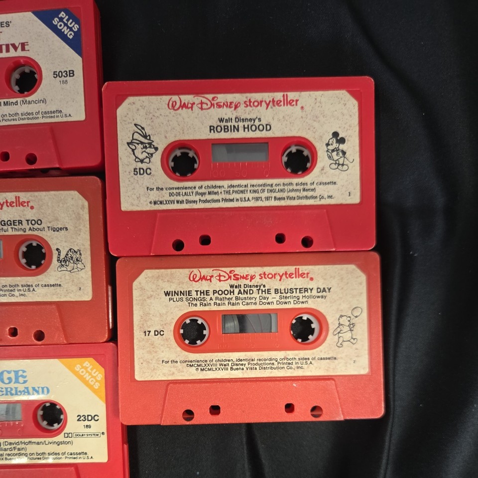 Vintage Walt Disney Storyteller Cassette Tapes Lot Of 8 Story & Songs ...