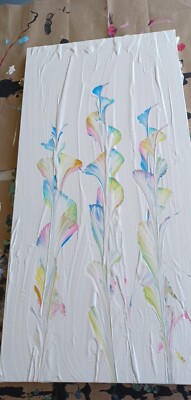 String Flower Painting on Canvas | eBay