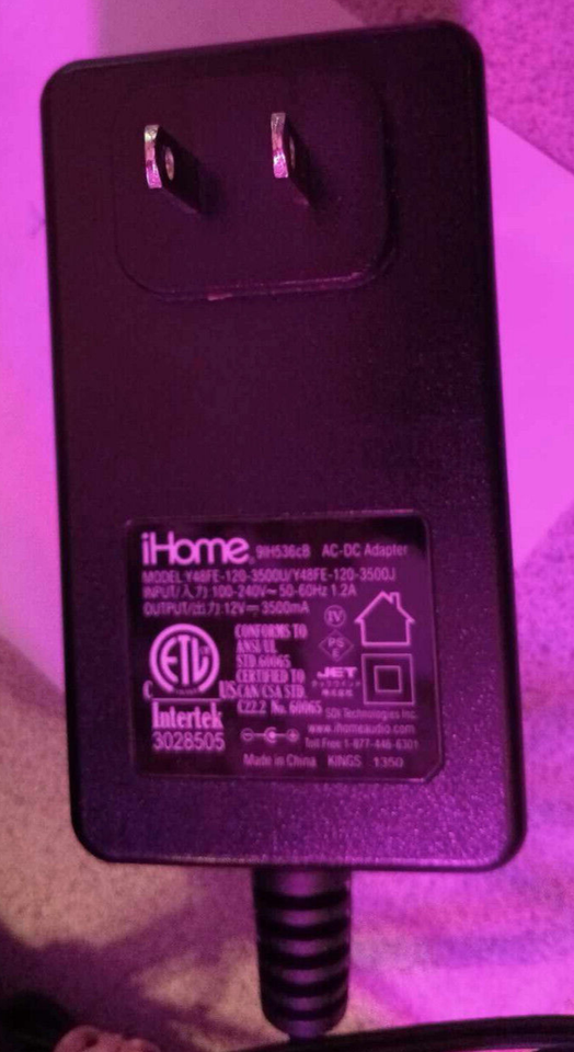 iHome Model HDL50 Bluetooth Speaker Alarm Radio Charger | Black ...