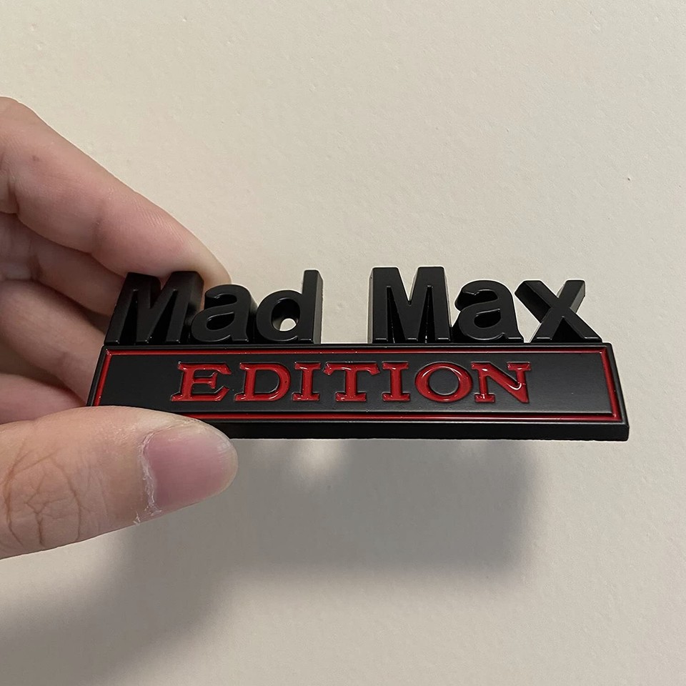 2PCS New Mad Max Edition Emblem Car Badges Badass 3D Sticker Decal ...