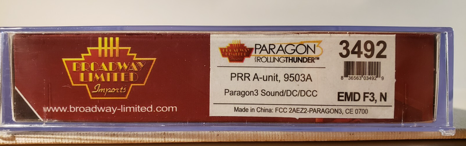 Broadway EMD F3 Pennsylvania PRR #9503A N scale DCC & Paragon Sound | eBay