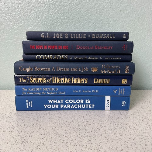 Lot of 7 Shades Of Blue Navy Blue Hardback Books Staging Decor Props ...