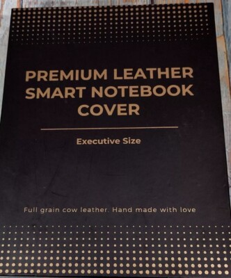 Premium Leather Smart Notebook Cover Executive Size - A5 Size 6 X 9 IN ...