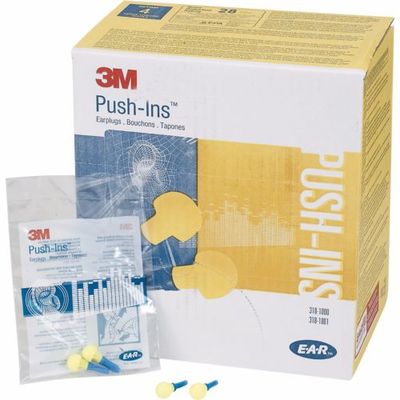 3M 318-1000 E-A-R Push-Ins Uncorded Ear Plugs 100/Box | eBay