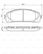 Bosch 0986494686 Brake Pad Set for sale online | eBay UK