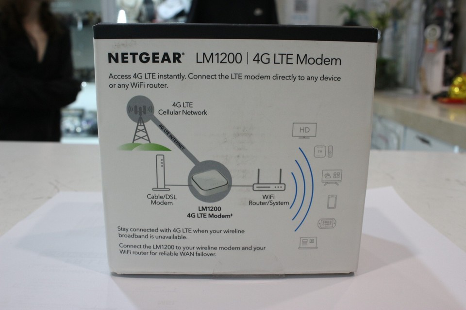 NETGEAR LM1200 4G LTE Modem 606449152142 | eBay Australia