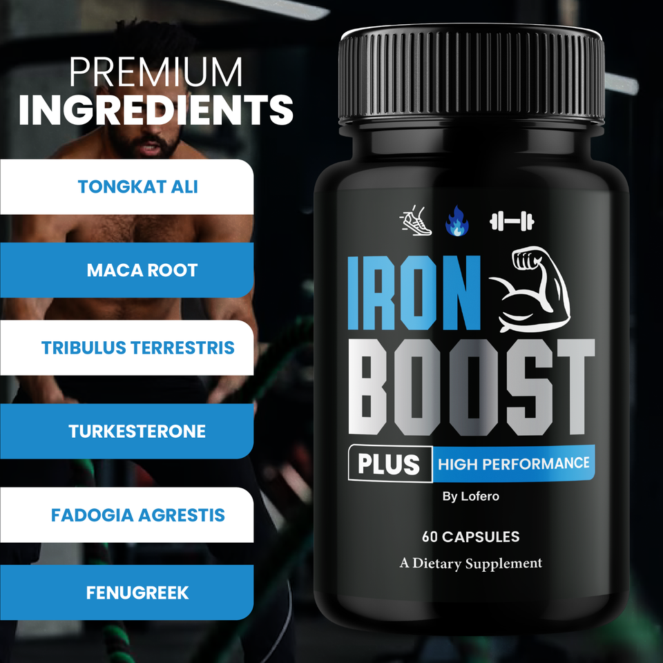 (3 Pack) Iron Boost Pro High Performance Supplement, IronBoost Pills ...