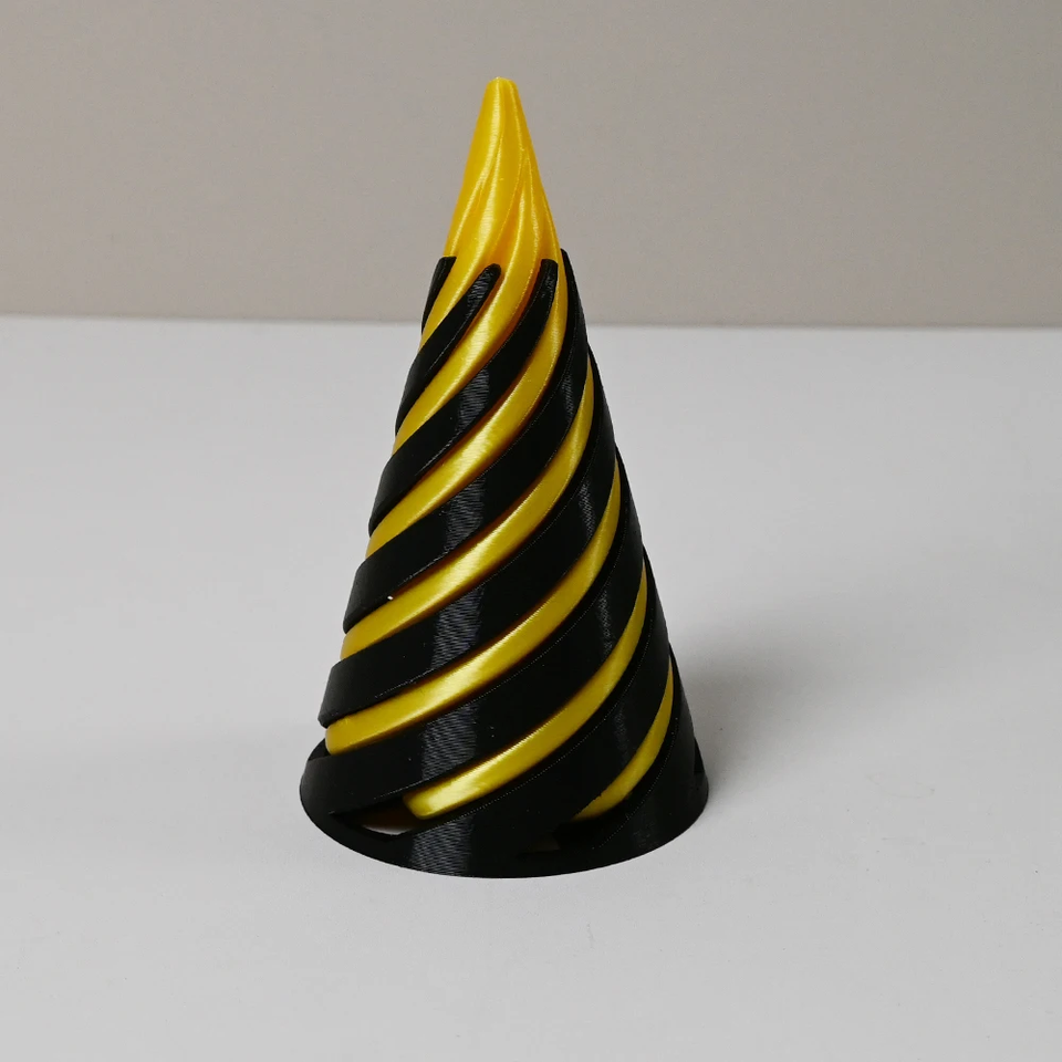 3D Printed Spiral Cone Pyramid Fidget Toy Stress Relief Screw Desk ...