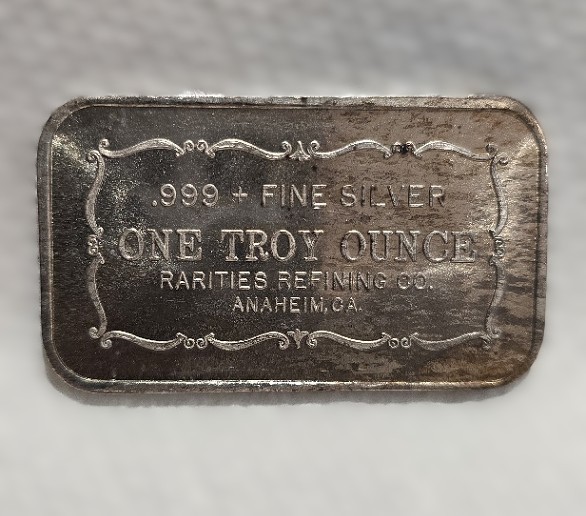 Vintage 1980s Rarities Refining Co. 1 oz .999 Fine Silver Art Bar | eBay