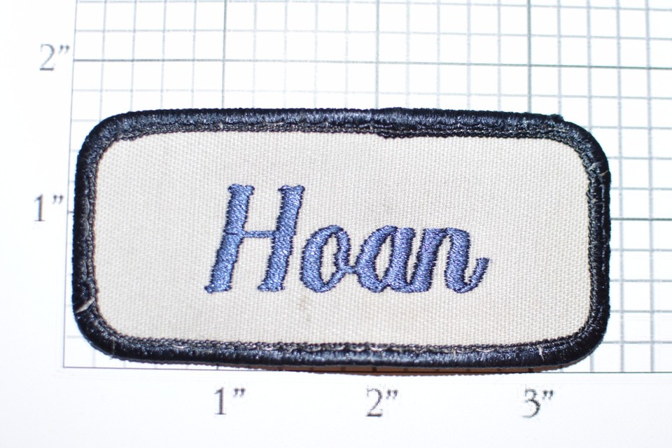 Name Tag Patch Embroidered Vintage Sew-on for Work Shirt Uniform ...