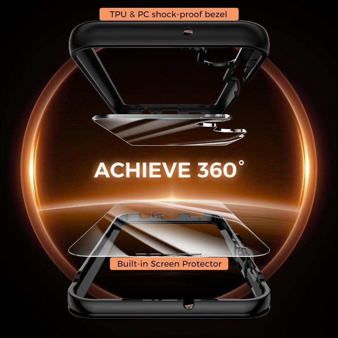 For Samsung Galaxy A16 Case, Clear Front & Back Full Body Shockproof ...