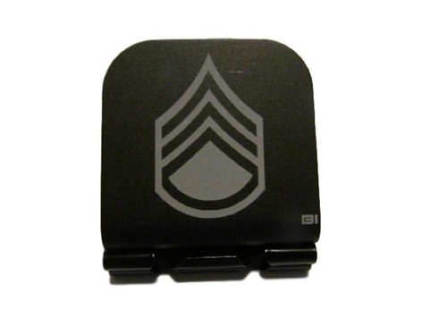 US ARMY Staff Sergeant Stripes Laser Etched Aluminum Hat Clip Brim-it ...
