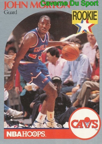 077 JOHN MORTON ROOKIE CAVS CLEVELAND CAVALIERS CARD CARTE NBA HOOPS ...