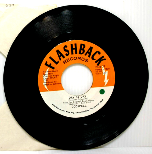 Godspell, Day By Day, Flashback Records FLB 77, RE, 7" 45, NM | eBay