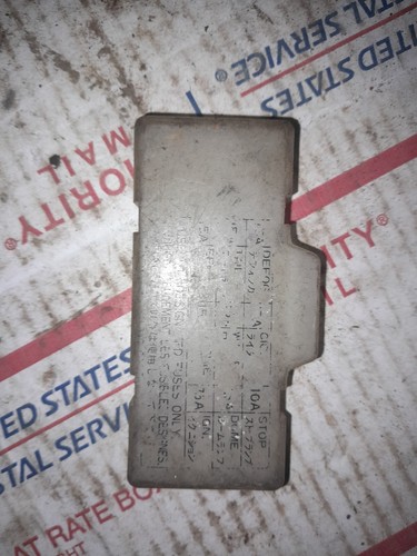 1984-1988 Toyota Pickup/4runner Fuse Box Cover | eBay