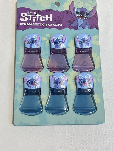 Disney Stitch 6 Pack Magnetic Bag Clips/ New | eBay