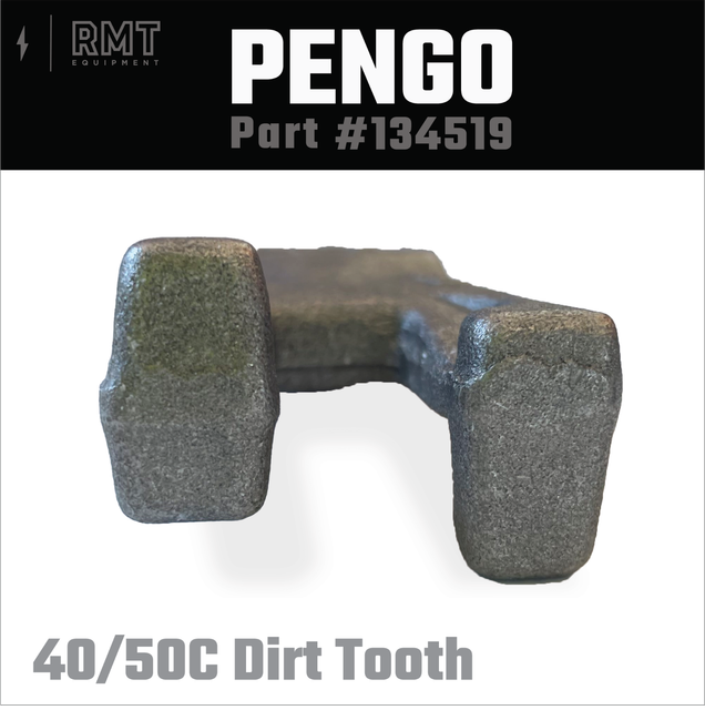 12 x Carbide Auger Tooth 134519 40/50 Size Tooth for Pengo Aggressor ...