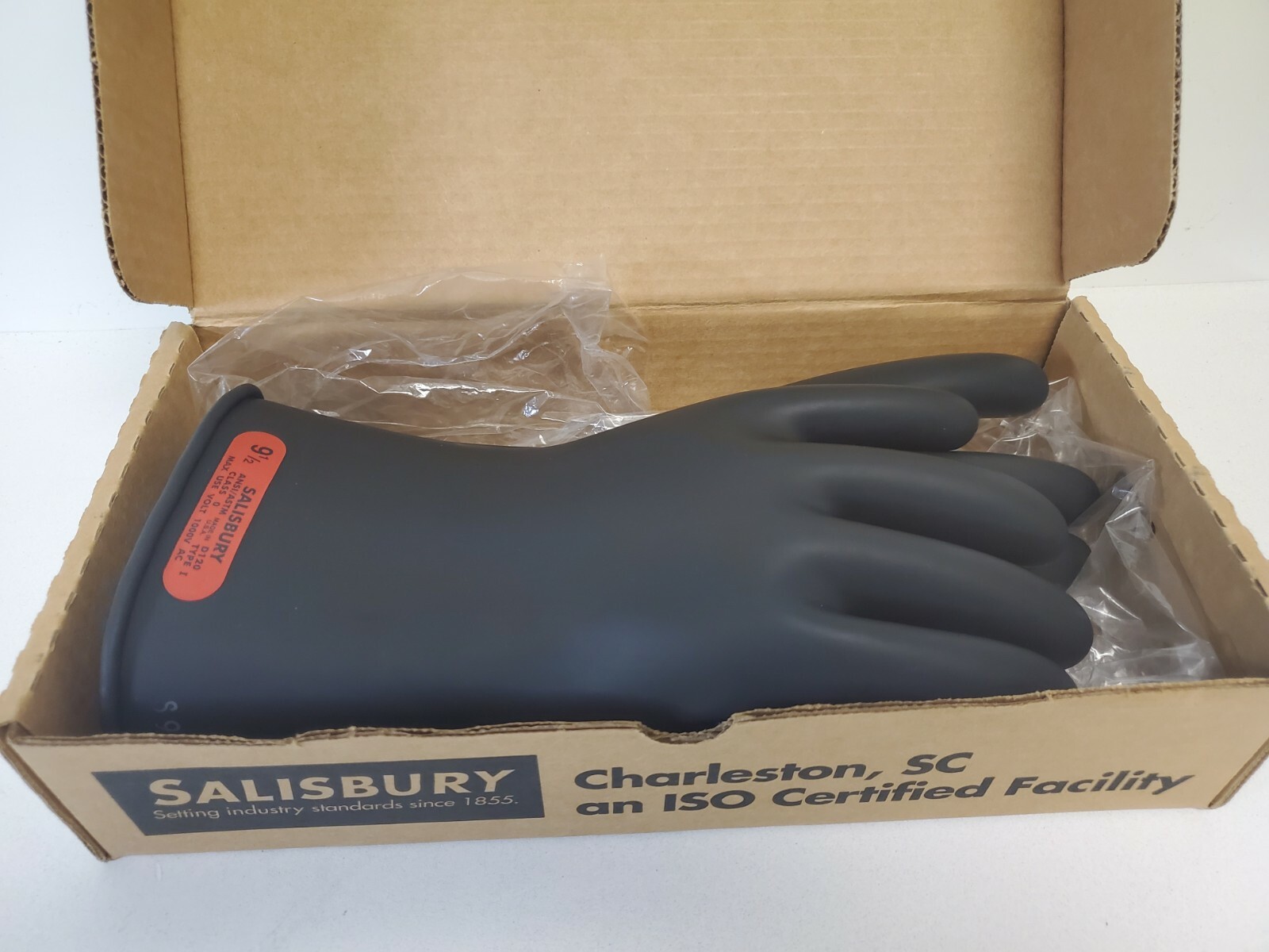NEW OLD STOCK! SALISBURY SIZE 9-1/2 LINEMAN GLOVES CLASS 0 LOW V E011B ...