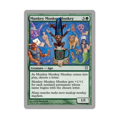 WOTC MtG Unhinged Monkey Monkey Monkey (C) (Foil) NM | eBay