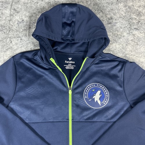 Fanatics NBA Minnesota Timberwolves Size Large Full Zip Hoodie Jacket ...