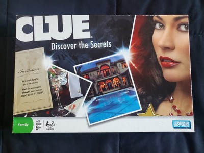 Clue Discover The Secrets Family Board Game 2008 Parker Bros Hasbro ...