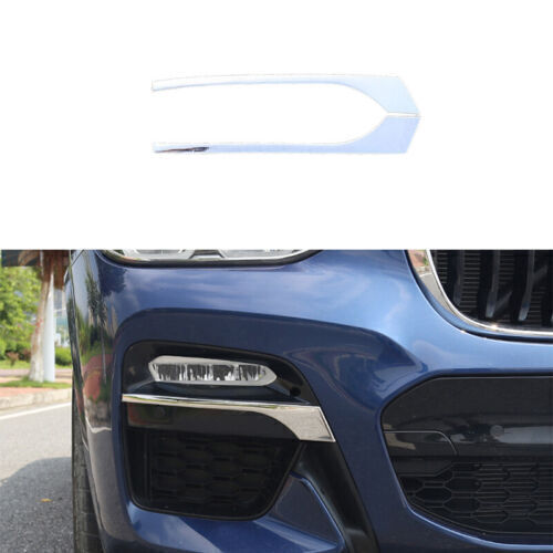 Fit For BMW X3 G01 X4 2018~2021 Silver Steel Exterior Front Fog Light ...