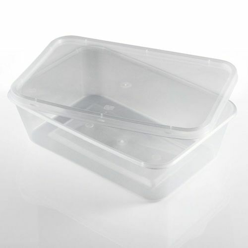 Takeaway Microwave Container Tub Plastic Tubs and Lids Food and ...