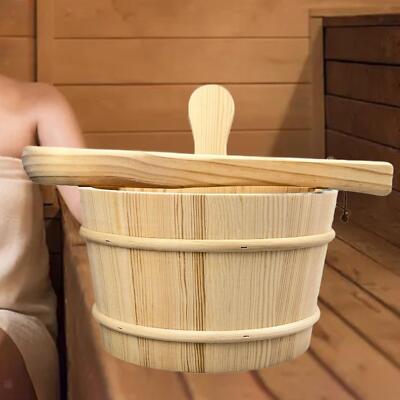 Wooden Sauna Barrel SPA Steaming Bathroom Tool 5 L Tub Barrel Bath ...