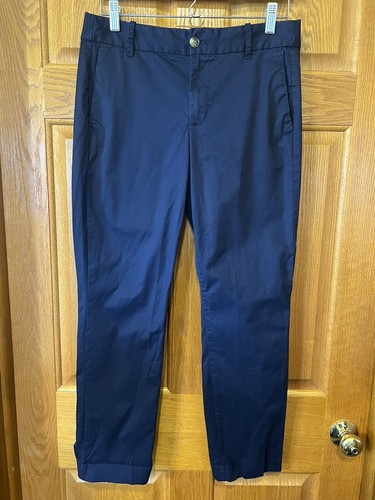 AL81 J Crew Factory Blue Laney Chino Ankle Pants Womens 6 | eBay