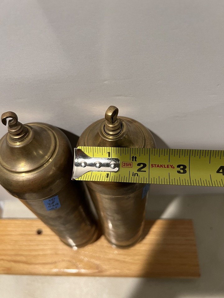 SET OF 2 VINTAGE/ANTIQUE GRANDFATHER CLOCK WEIGHTS SHELL | eBay