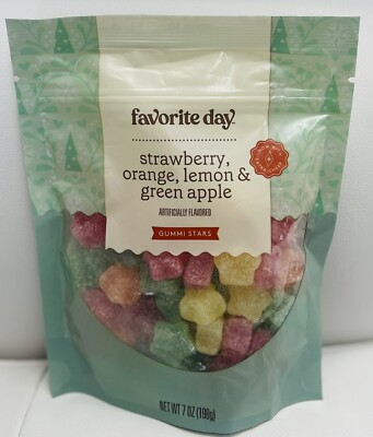 Favorite Day Strawberry/Orange/Lemon/Green Apple Gummy Stars:7oz/198gm ...