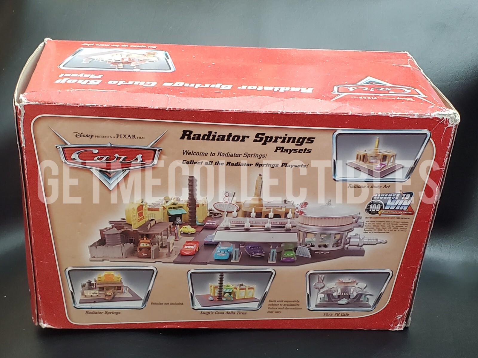 DISNEY PIXAR CARS RADIATOR SPRINGS CURIO SHOP PLAYSET DESERT BACK SAVE ...