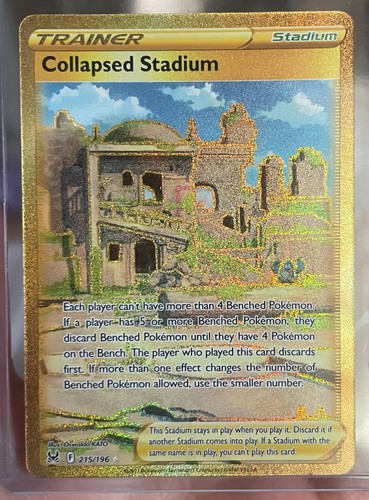 Collapsed Stadium Pokemon Card GOLDEN Trainer Item | eBay