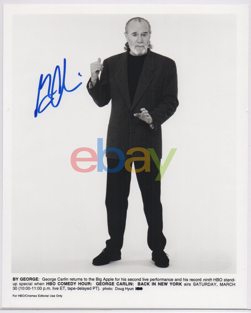 GEORGE CARLIN signed HBO 8x10 photo AUTOGRAPH auto comedian reprint | eBay