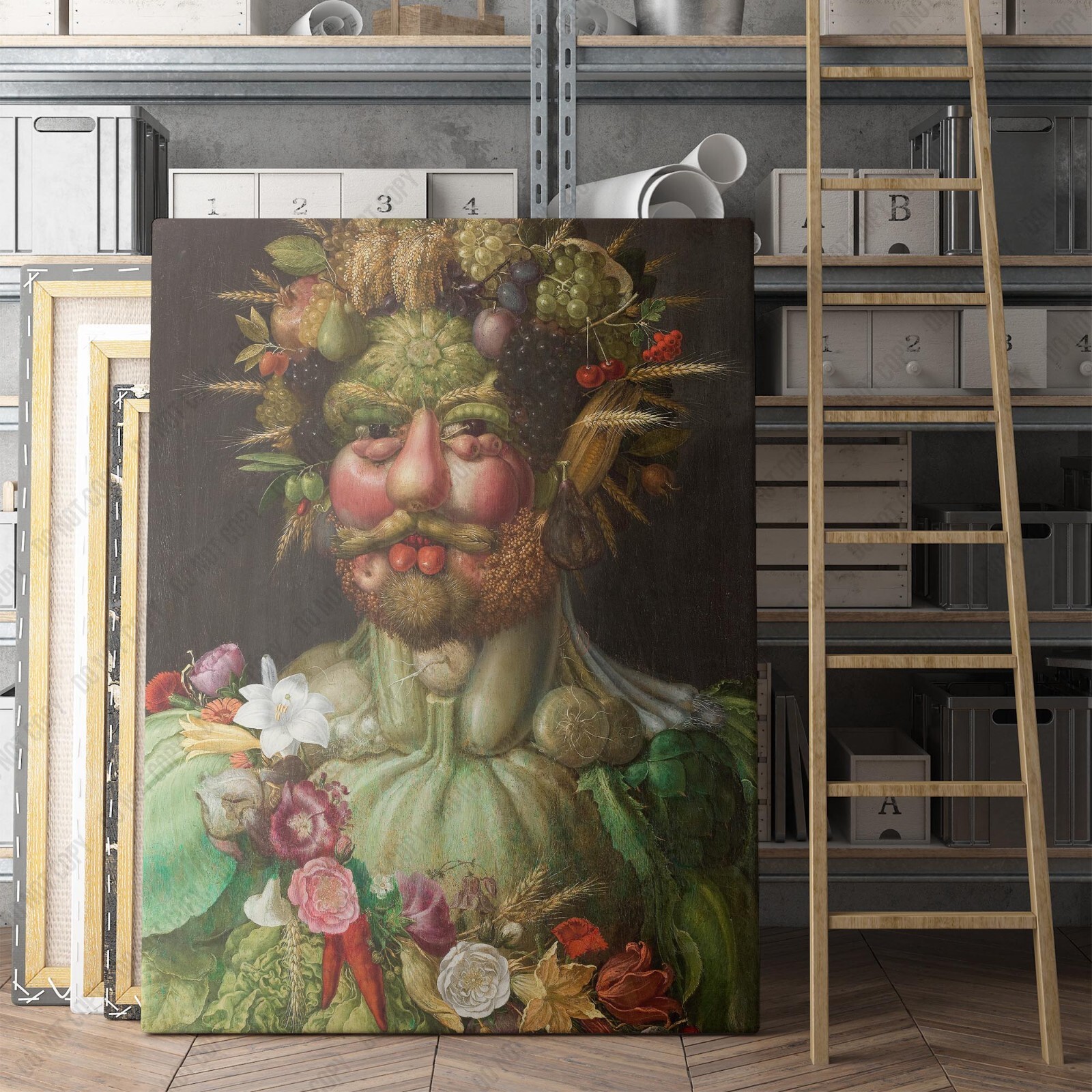 Rudolf II of Habsburg as Vertumnus by Giuseppe Arcimboldo Canvas Wall ...