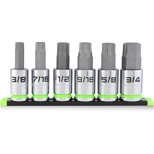 Grip Edge Tools 6-PC 1/2" Drive SAE RPT Hex bit socket set | eBay