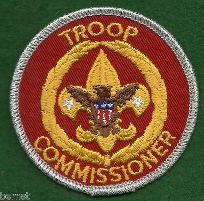 BOY SCOUT ADULT POSITION PATCH - TROOP COMMISSIONER - SCARCE - LIMITED ...
