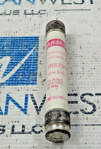 GOULD FERRAZ SHAWMUT TRI-ONIC TRS15R 15 AMP 600VAC FUSE *LOT OF 3* | eBay