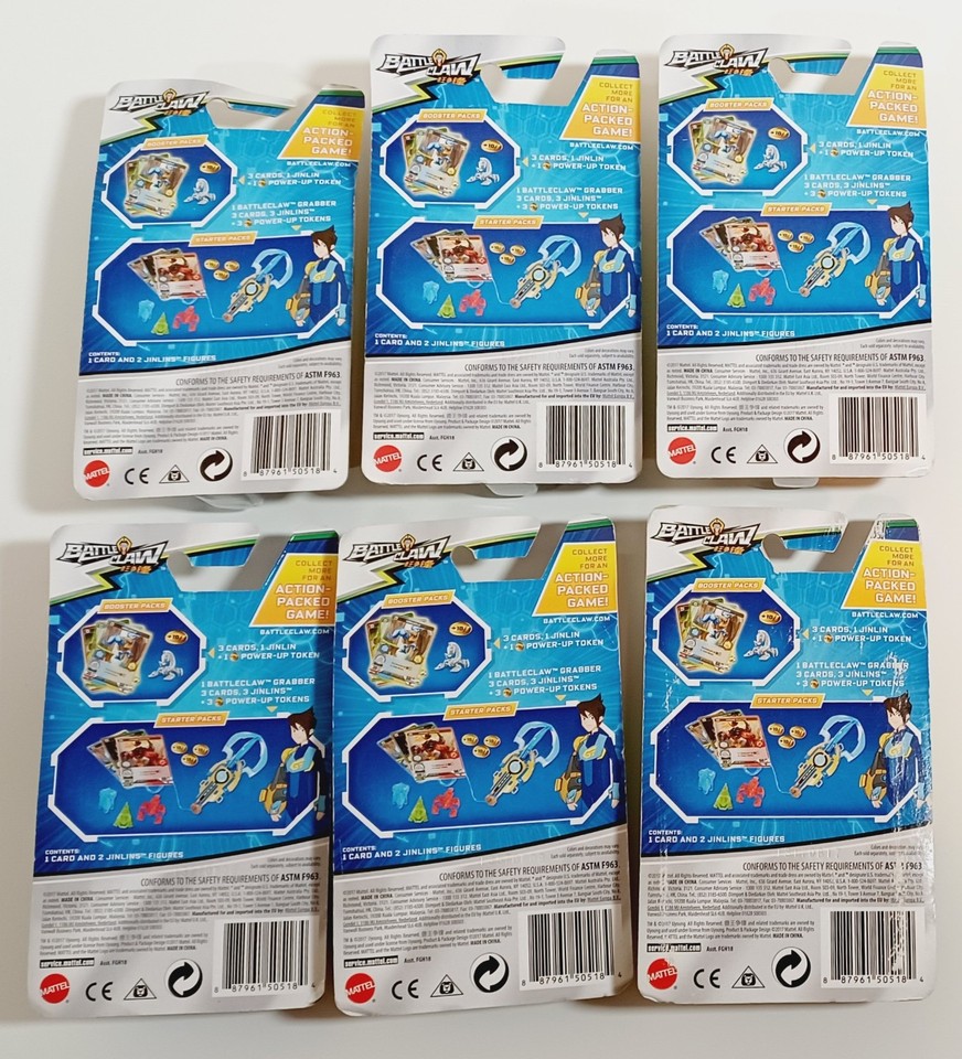 Mattel Battle Claw Beast Builder Pack Jinlin Figure Card Lot - NEW ...