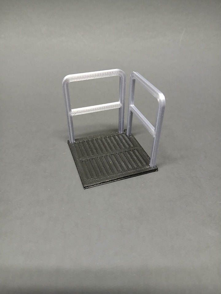 WALKWAY RAILING PLATFORM SECTIONS 1:18 3.75 IN FIGURE DIORAMA GI JOE ...