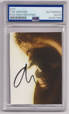 THE WEEKND Signed CD Album Cover Card Autographed PSA DNA Certified The ...