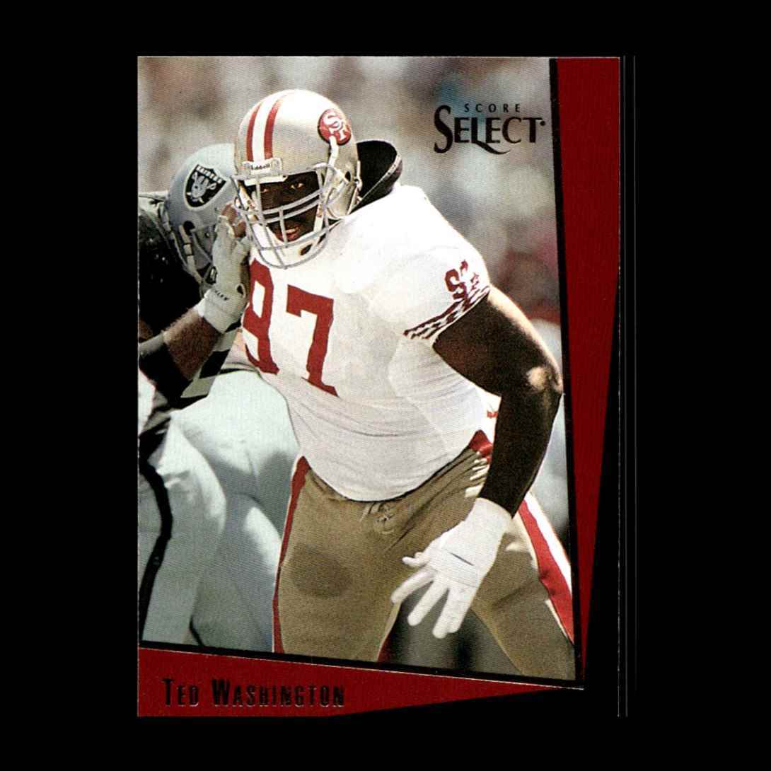 Ted Washington 1993 Select San Francisco 49ers #156 R326E 31 | eBay