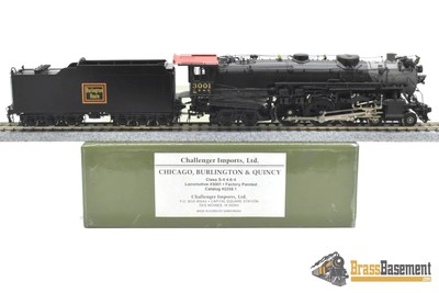 HO Brass - CIL 2258.1 CB&Q Burlington S-4 4-6-4 #3001 w/ Mars Light ...