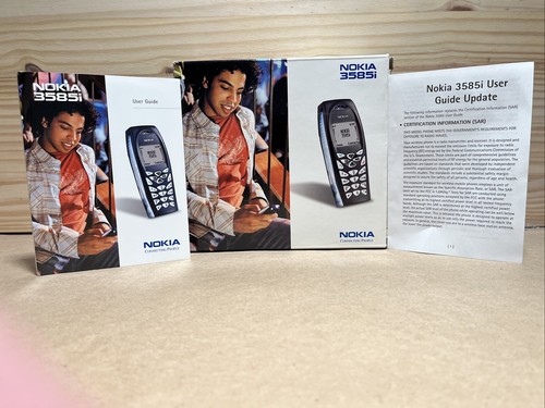 Vintage Nokia 3585i Phone, Manual, Original Packaging Charger Great ...
