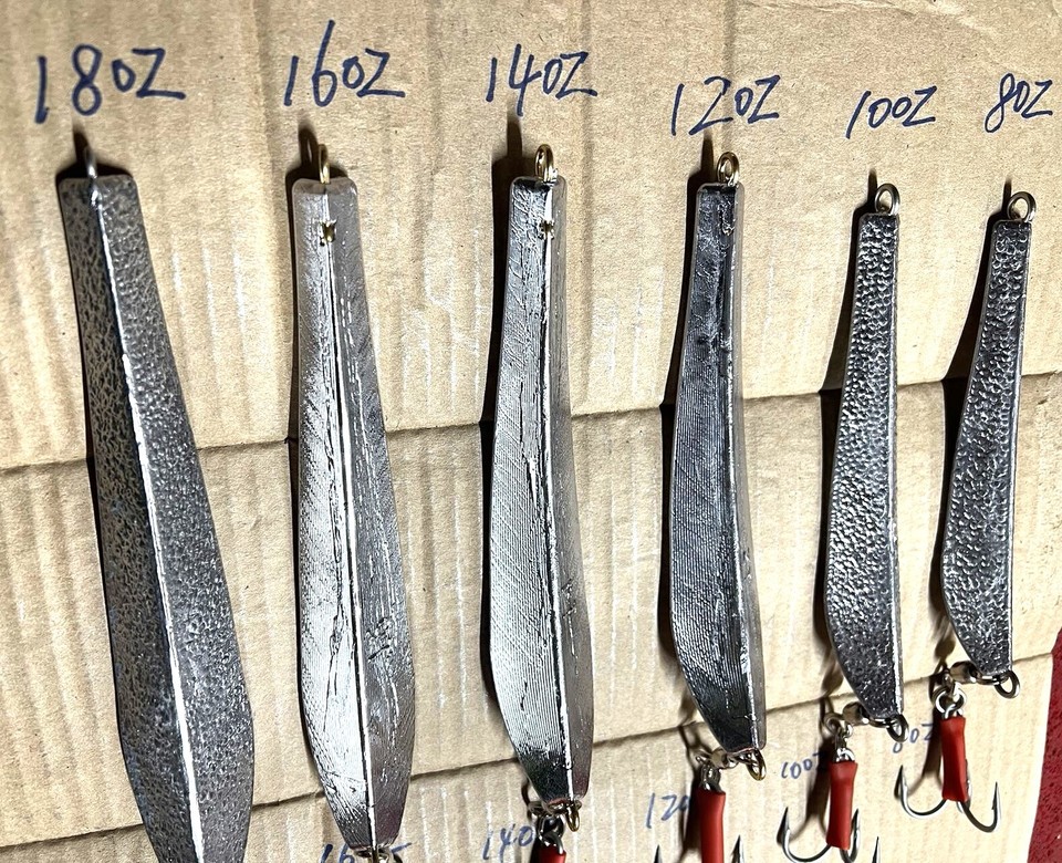 Saltwater Cod Jig style cod jigs Fishing Lure Bait 8oz to18oz - Select ...