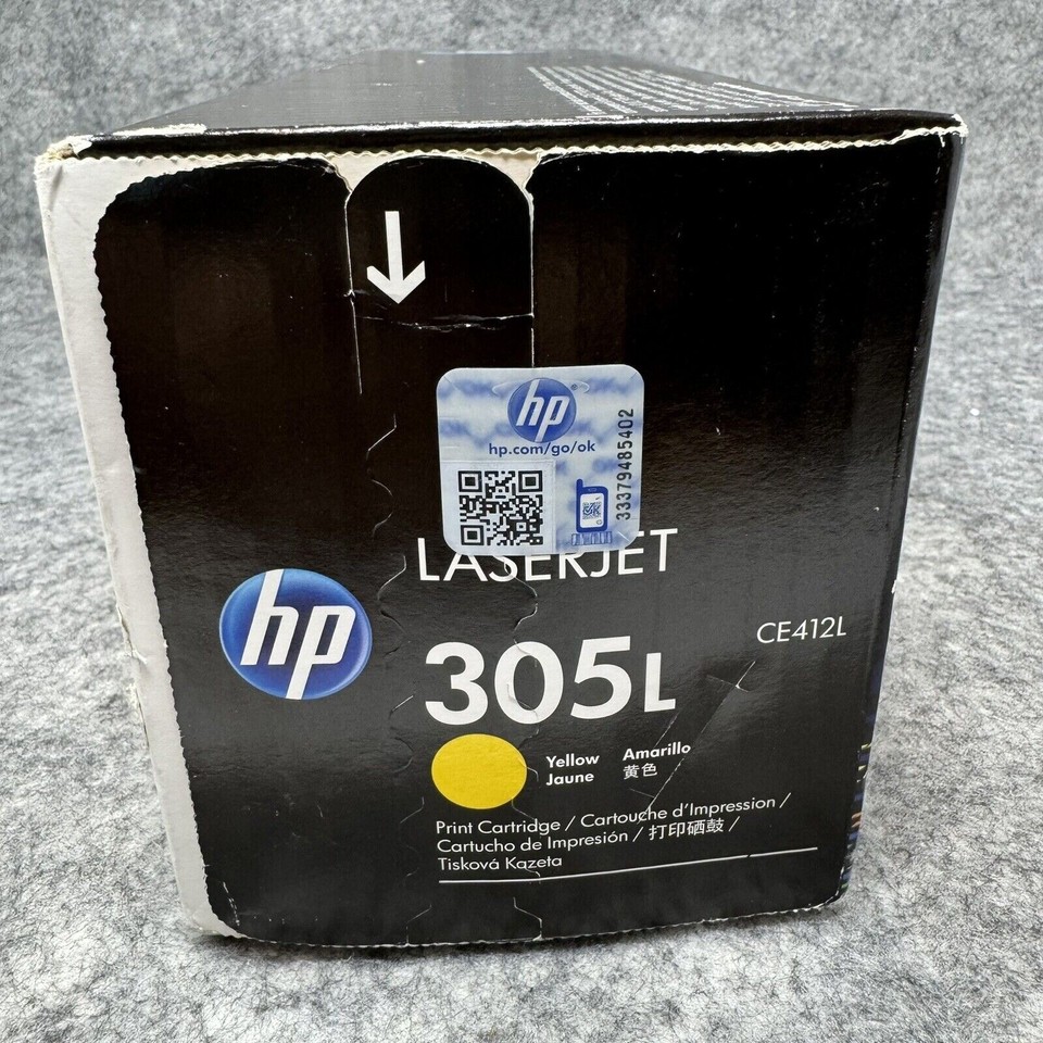 NEW Genuine HP 305L Yellow Economy Toner Cartridge CE412L M351 M375 400 ...