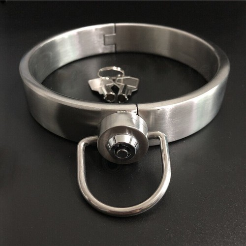 Heavy Duty Stainless Steel Neck Collar Bondage Restraint Choker with ...