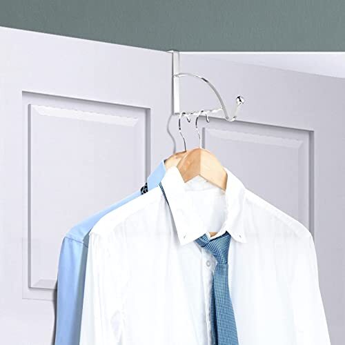 4 Pack Over The Door Valet Hooks Hanging Storage for Clothes Coats ...