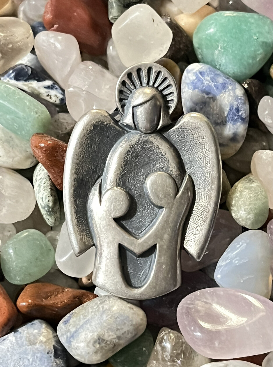 Rare Retired James Avery Guardian Angel Sterling Silv… - Gem